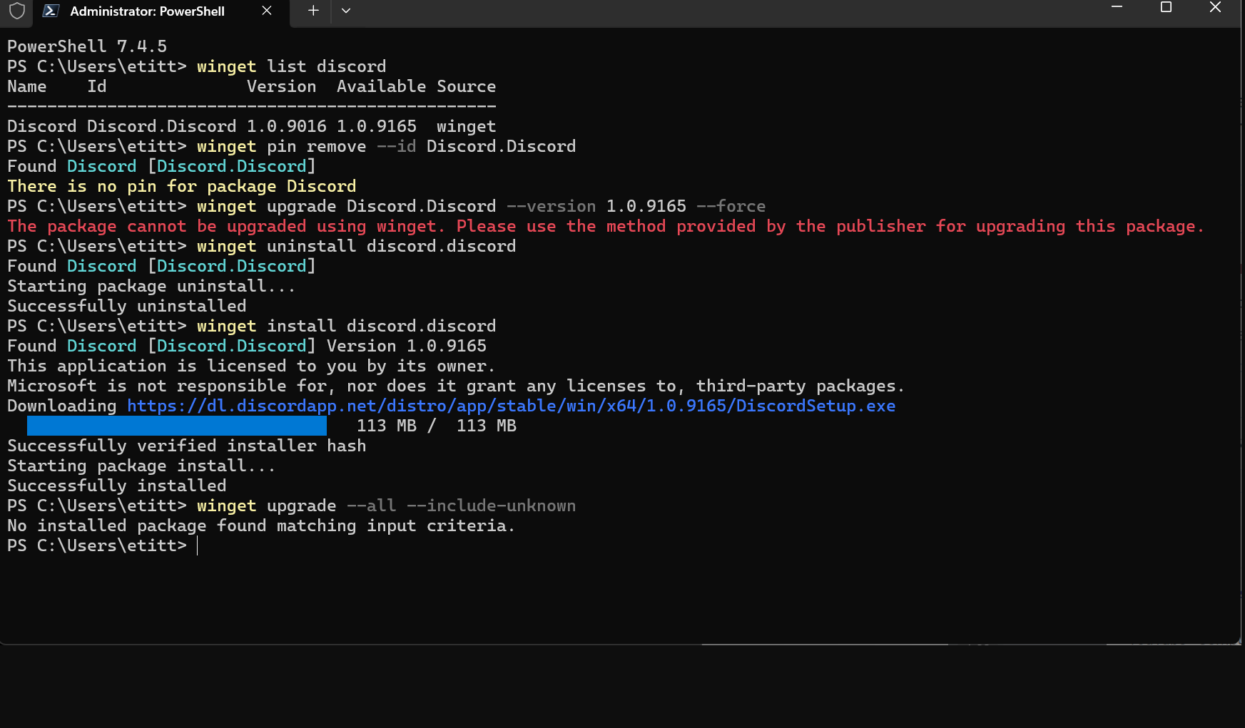 WinGet Discord Update End-Around - Ed Tittel