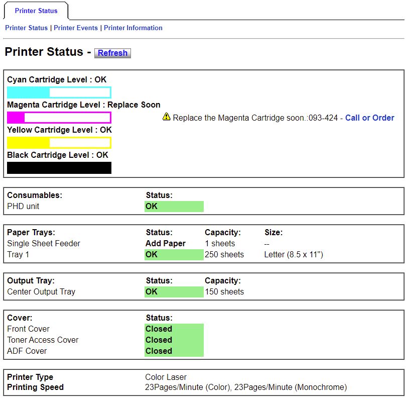Printer IPv4 Address Produces Reports - Ed Tittel