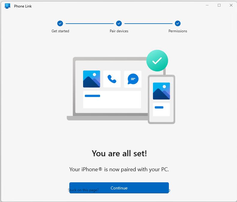 Phone Link Pairs Up iPhone Build 25330 - Ed Tittel
