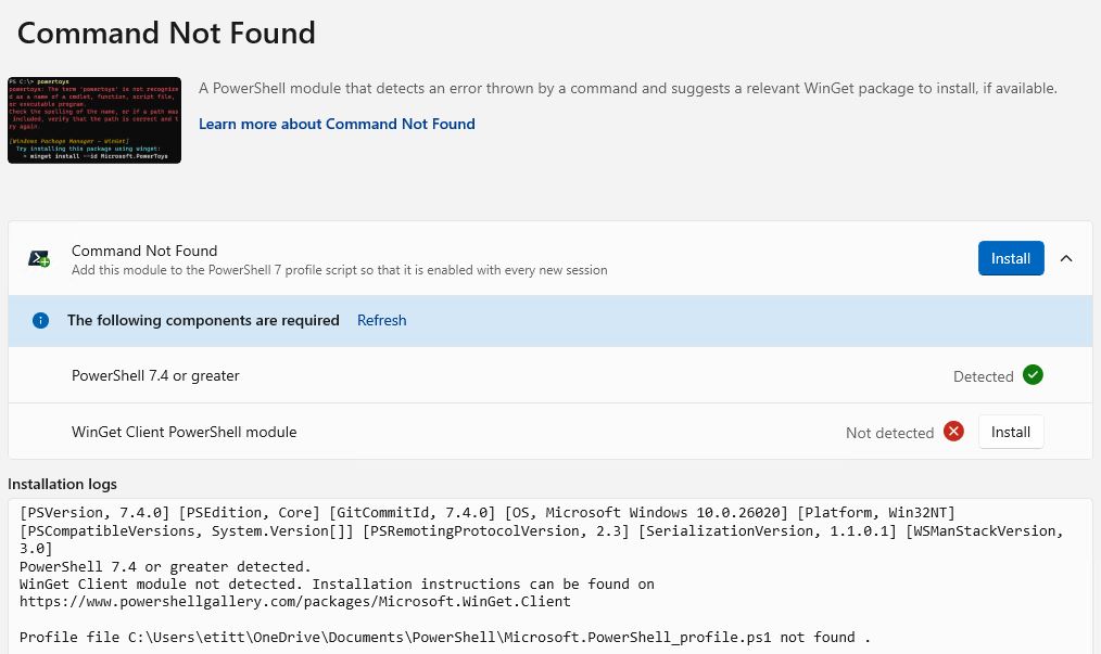 Bringing Up PowerToys Command Not Found - Ed Tittel