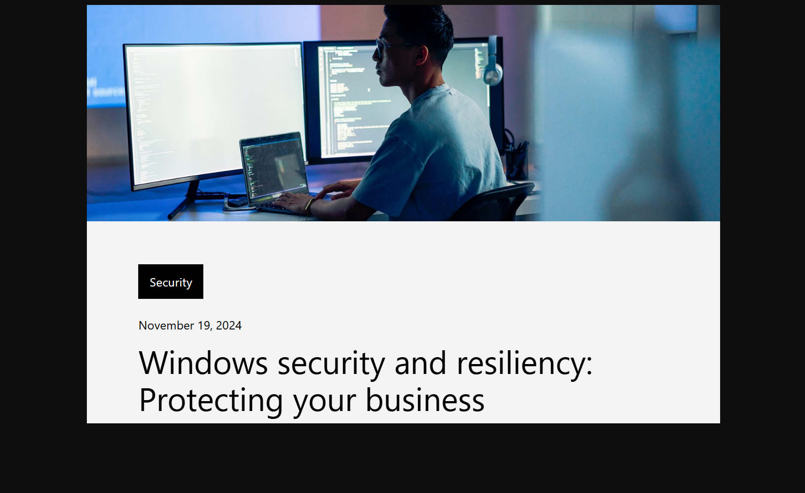 Windows Resiliency Initiative Includes Quick Machine Recovery - Ed Tittel