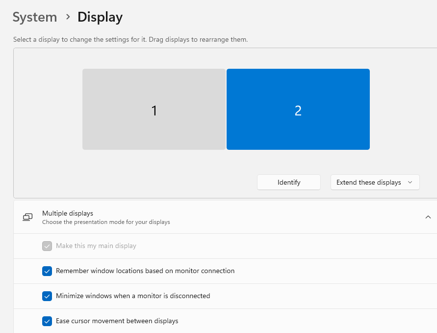 Moving Windows 11 Main Display - Ed Tittel